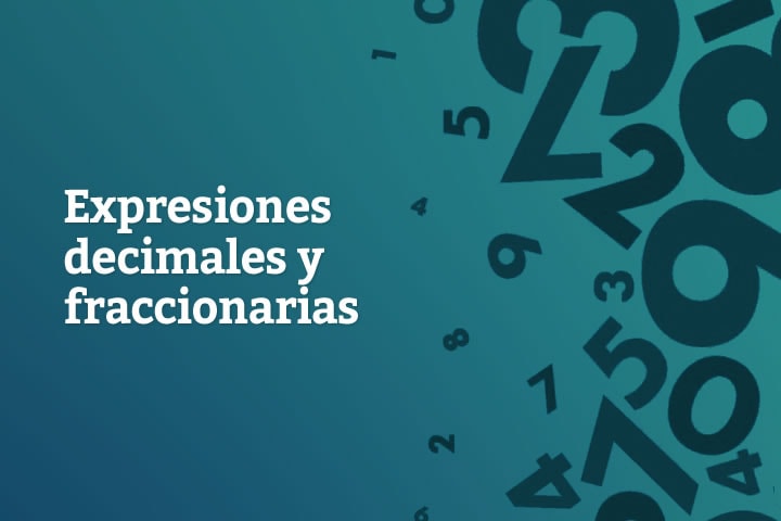 Expresiones decimales y fraccionarias » Blog de Matemáticas